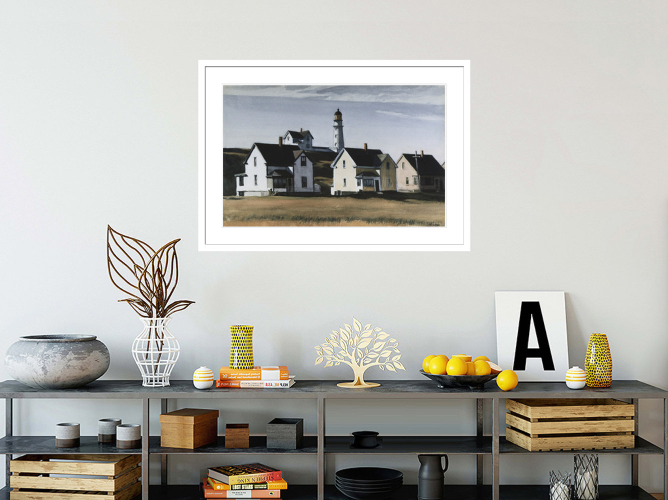 Canora Grey Lighthouse Hill Cape Elizabeth Maine by Edward Hopper ...