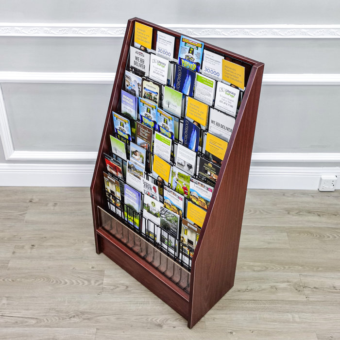 FixtureDisplays Literature Rack Brochure Holder Leaflet Coupon Stand ...