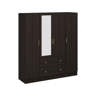 Latitude Run® 63''W Wardrobe With Mirror And Hanging Poles | Wayfair