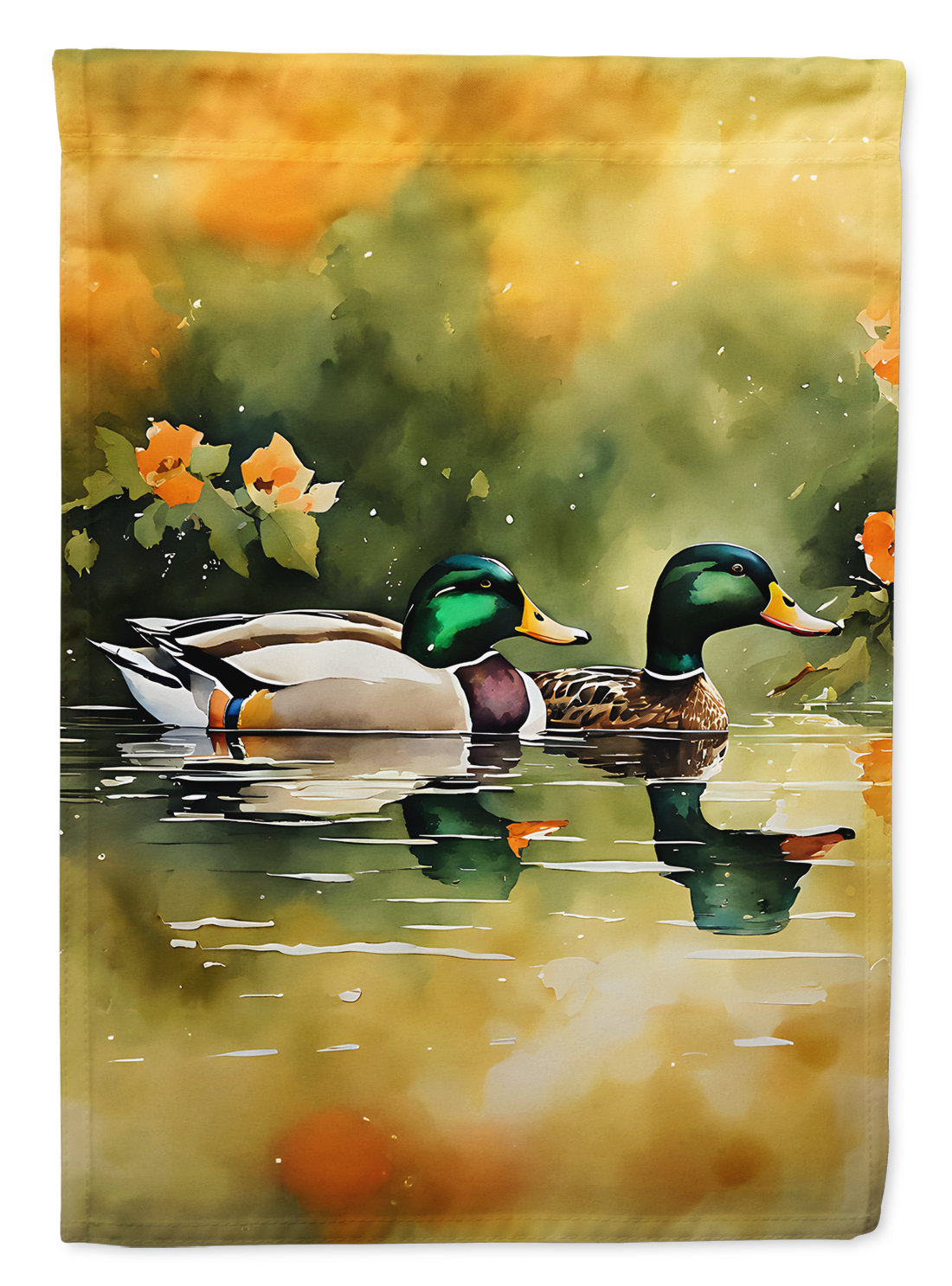 Caroline's Treasures Mallard House Flag_DAC3237 | Wayfair