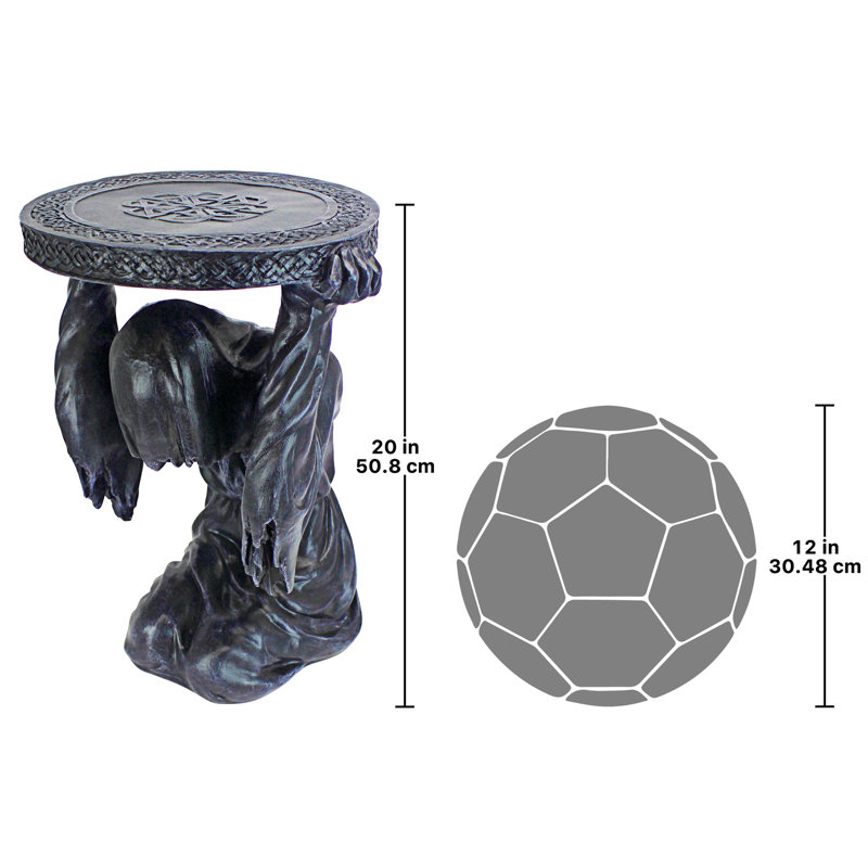 Design Toscano Grim Reaper Figurine End Table | Wayfair
