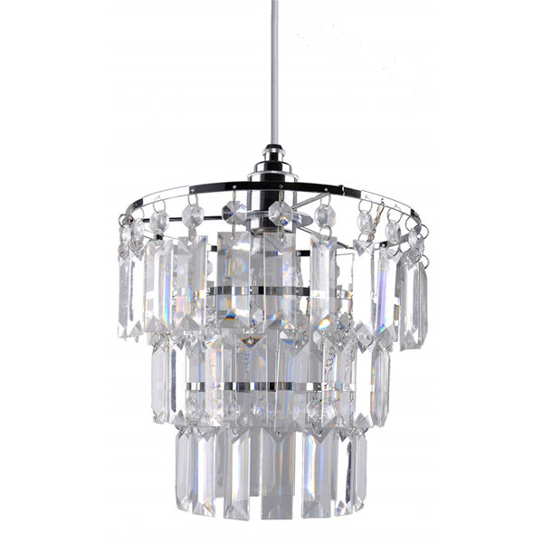 Fairmont Park Crystal Light Shade, Modern Chrome Chandelier Ceiling ...