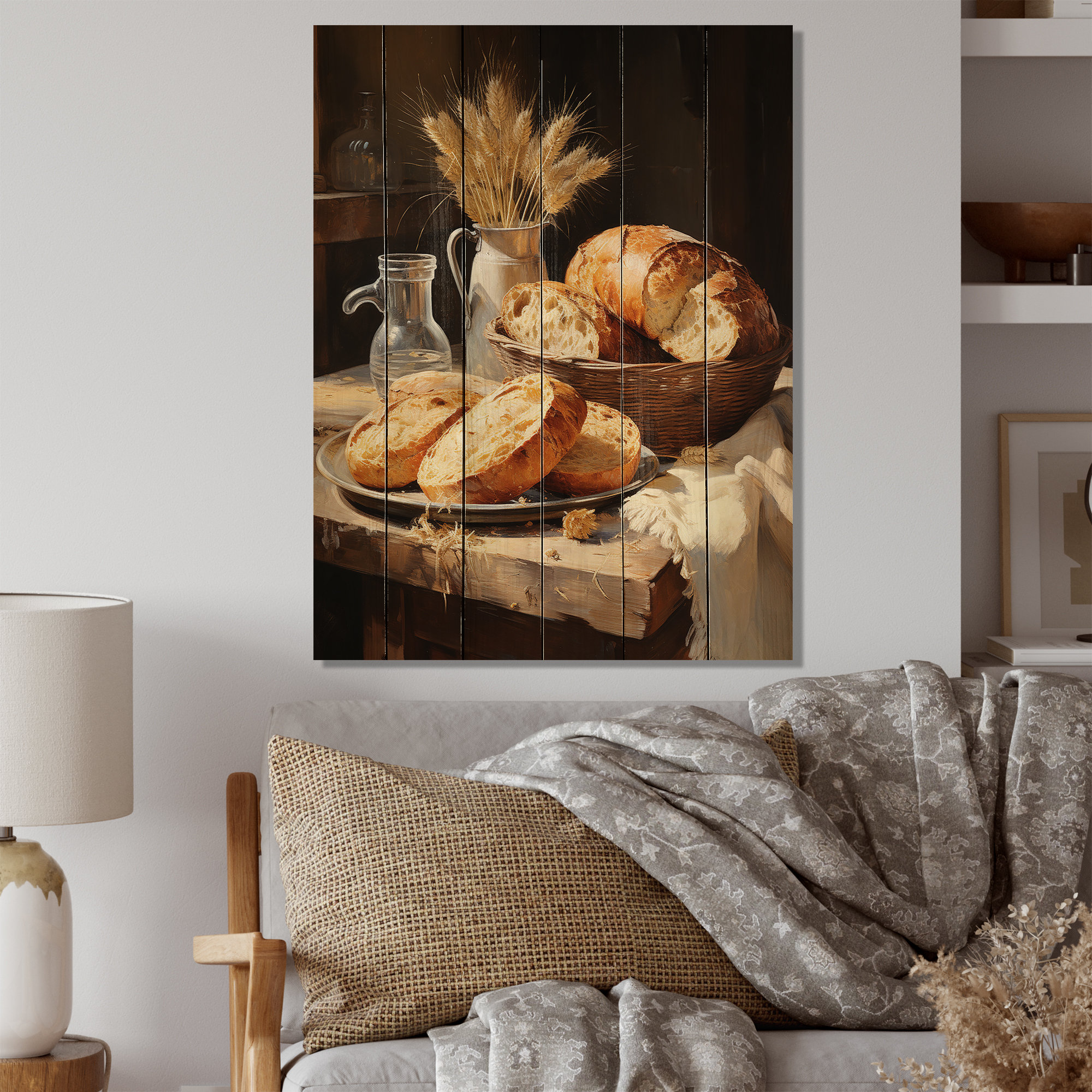Red Barrel Studio Food Breads A Rustic I On Wood Print - Wayfair Canada