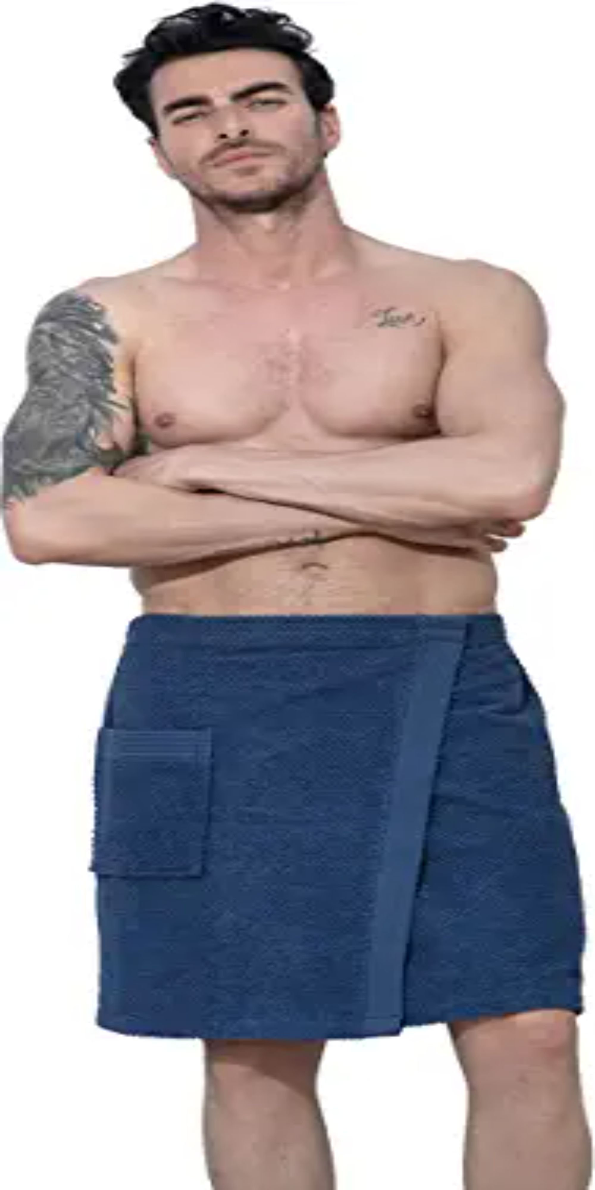 SEYANTE Men’s Spa Bath Towel Wrap - 100% Turkish Cotton Body Shower ...