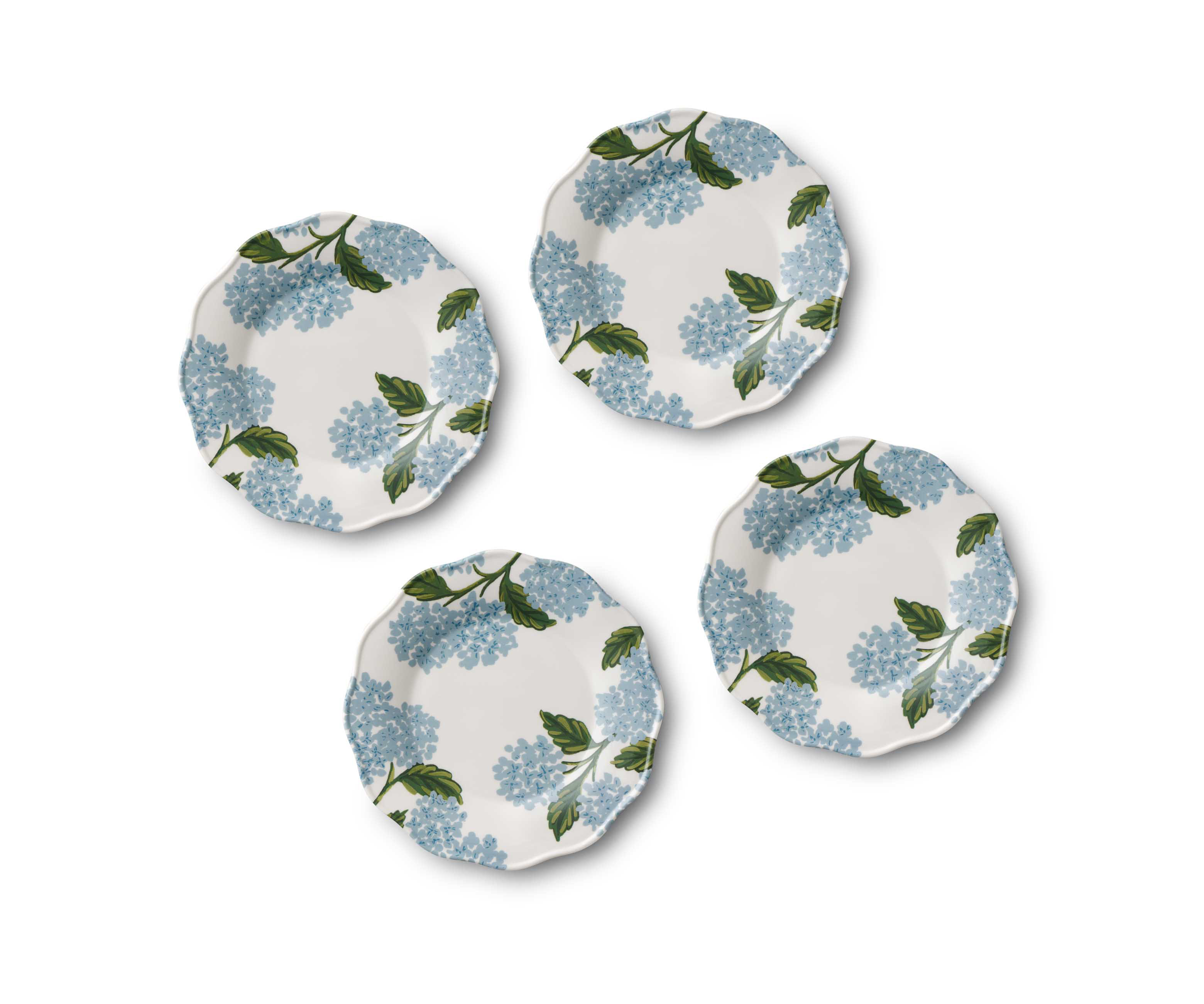 Rifle Paper Co. Hydrangea 8.5'' Melamine Salad Or Dessert Plate , Set ...