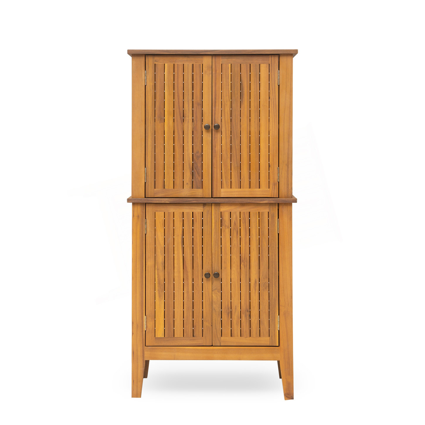 One Allium Way® Slatted Design Outdoor Cabinet | Wayfair