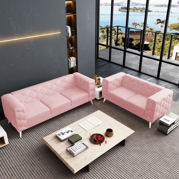 Rosdorf Park Jensyn 2 - Piece Velvet Living Room Set | Wayfair