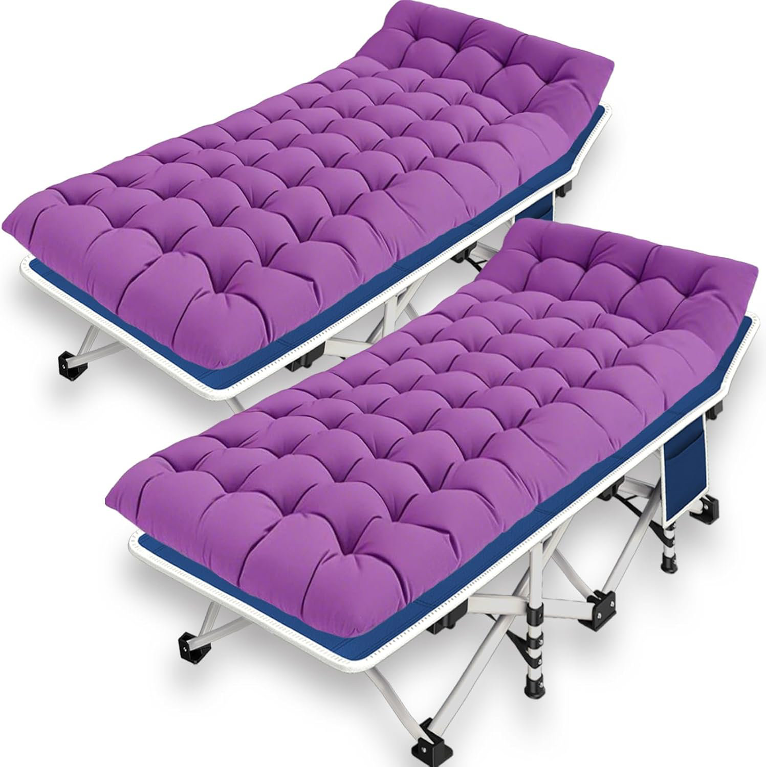 zhejiangyoumanuoguangdiangufenyouxiangongsi 2 Pack Camping Cot with ...