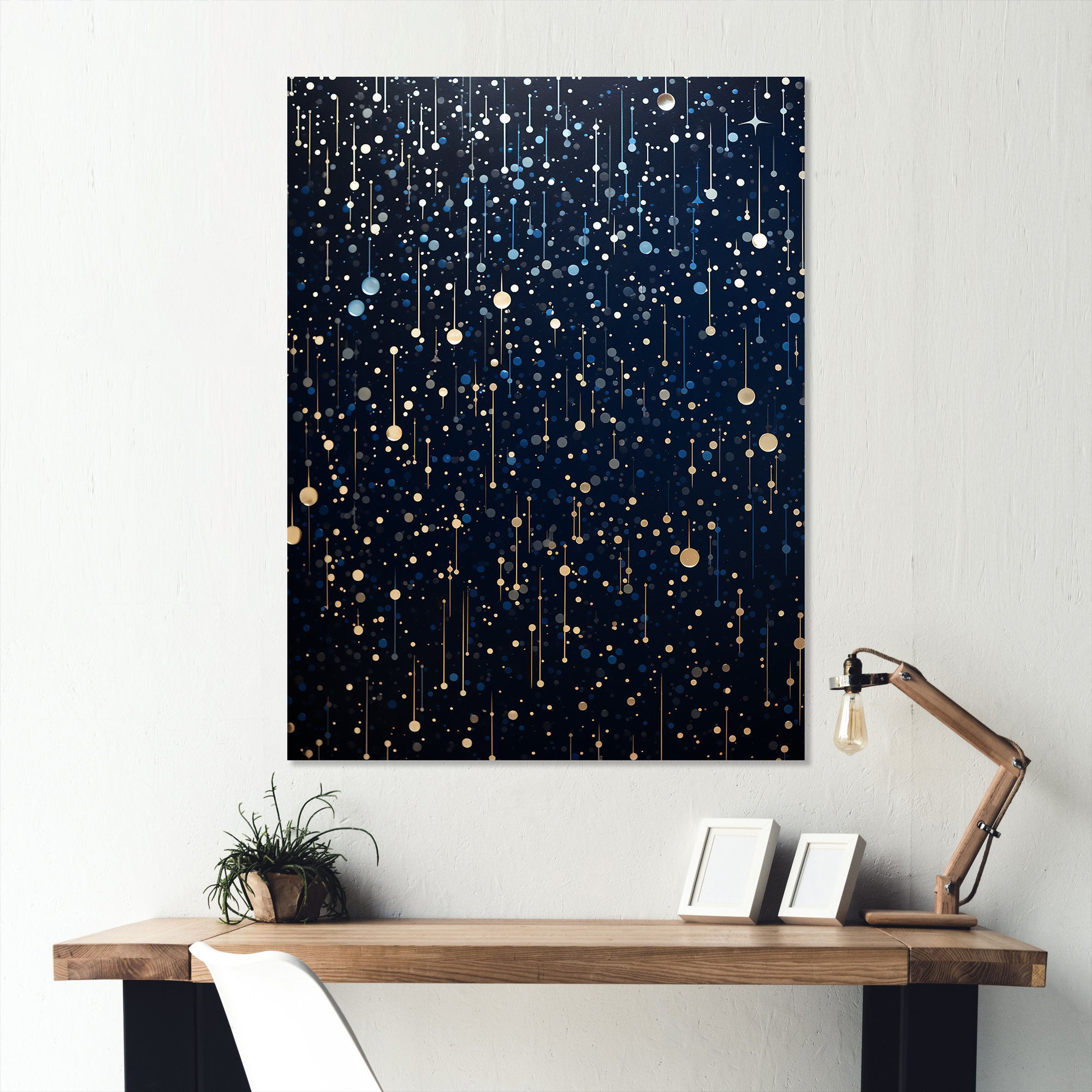 Ivy Bronx Indian Art Starry Night Sky 1 - Indian Art Metal Wall Art ...