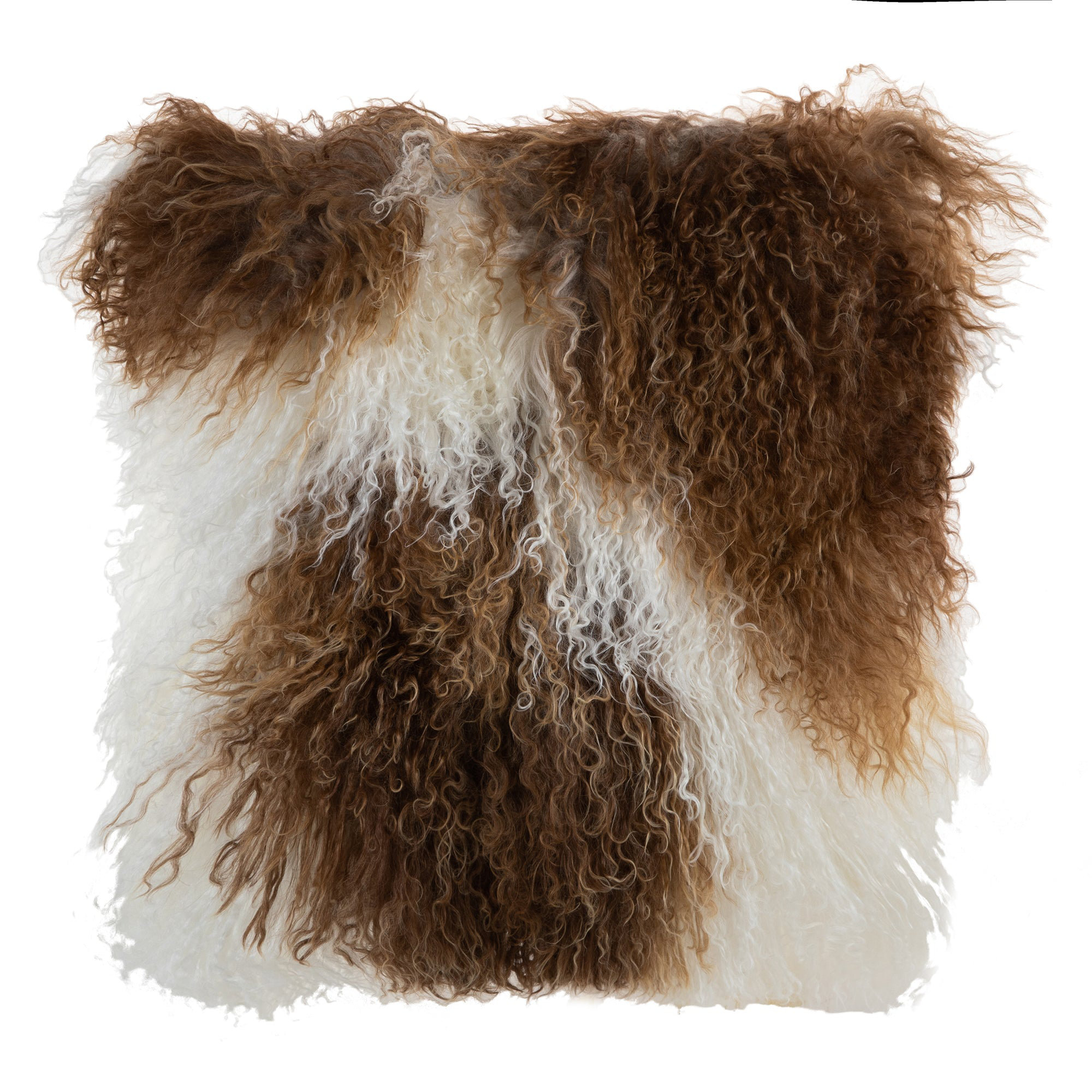 MDR Trading Inc. Brown And White Mongolian Lamb Fur With Feather Down ...