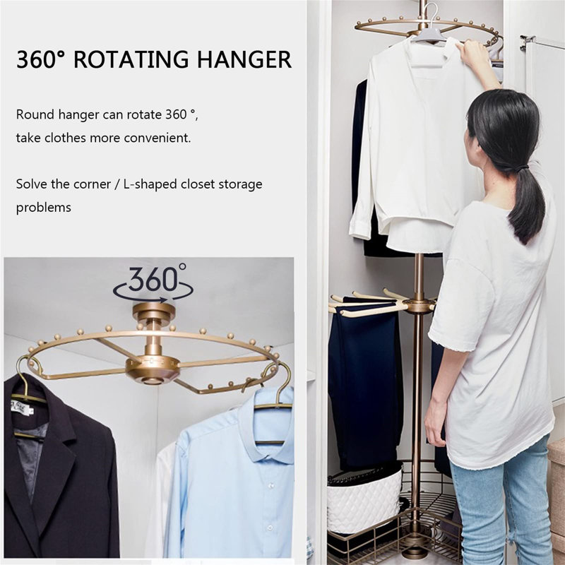 Rebrilliant Natalle Metal Wall Mounted Clothes Rack | Wayfair