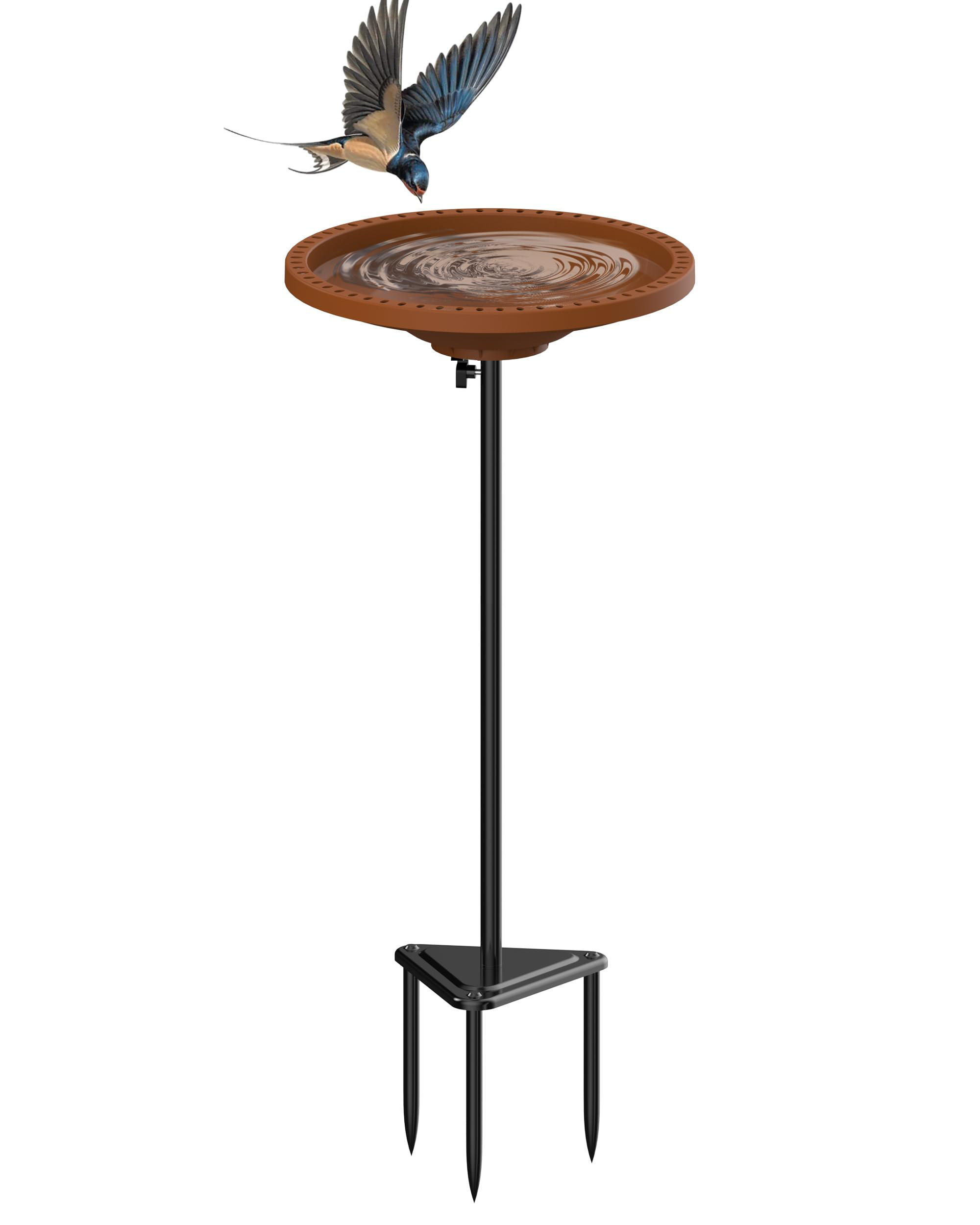 Alcott Hill Bird Baths For Outdoors Heavy Duty, 38.5 In Detachable ...