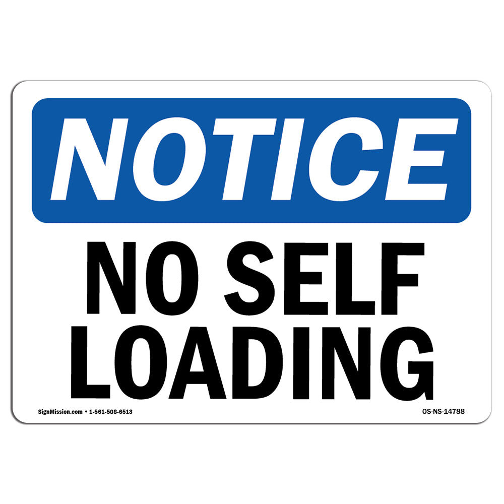 SignMission No Self Loading Aluminum Sign 12 x 18 - Wayfair Canada