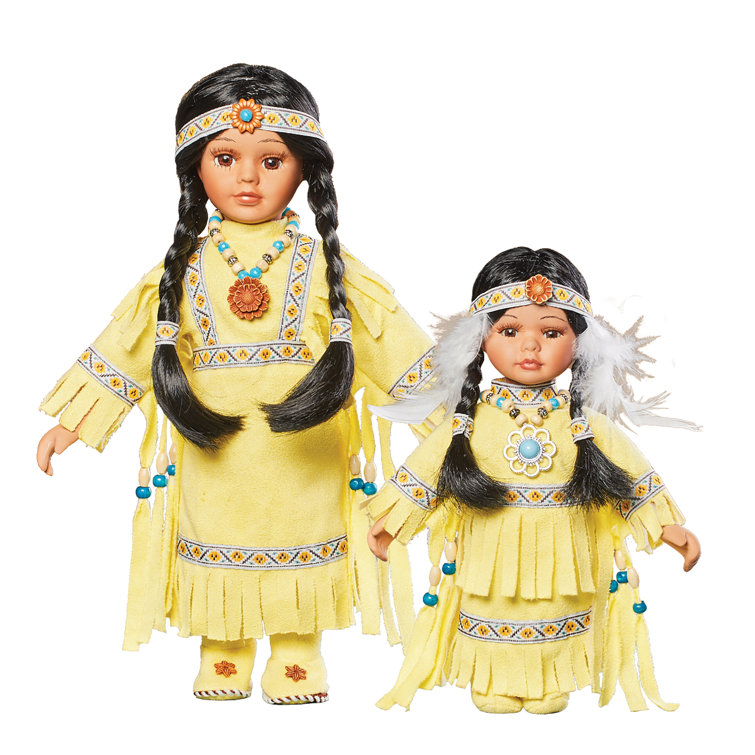 Winston Brands 2 Piece Hand-Painted Native American Spring Sister ...