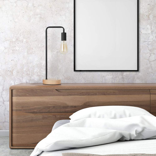 17 Stories Cenhelm Wood Arched Lamp & Reviews | Wayfair