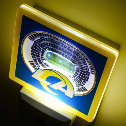YouTheFan NFL Los Angeles Rams Stadium View Night Light | Wayfair