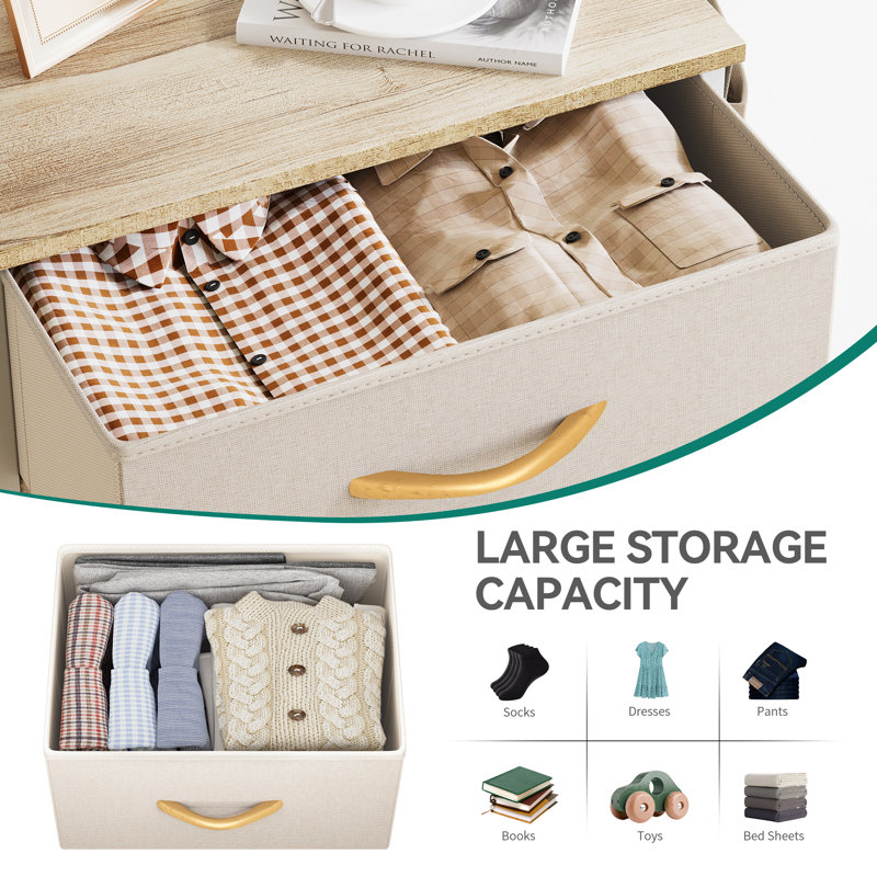 17 Stories 5-Drawer Chest Of Drawers，45Cm W Bedroom Drawers | Wayfair.co.uk