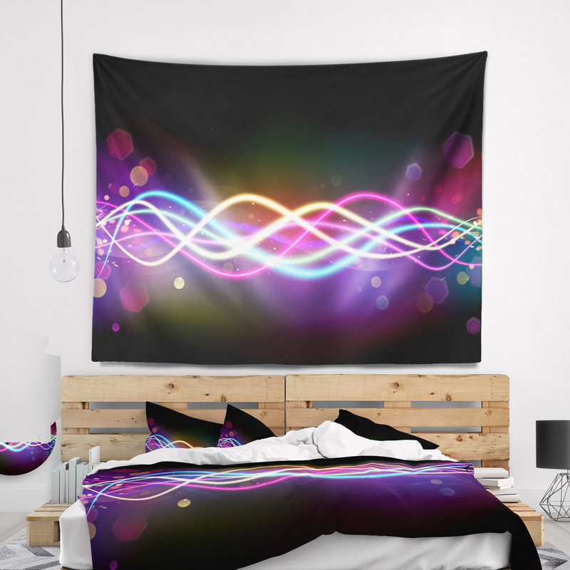 The Twillery Co.® Corwin Abstract Multi colored Tangled Lines Tapestry ...