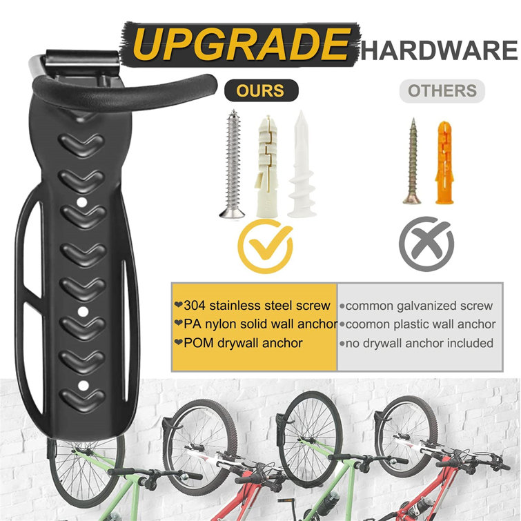 WFX Utility™ Metal Wall Mounted Bike Rack - Wayfair Canada
