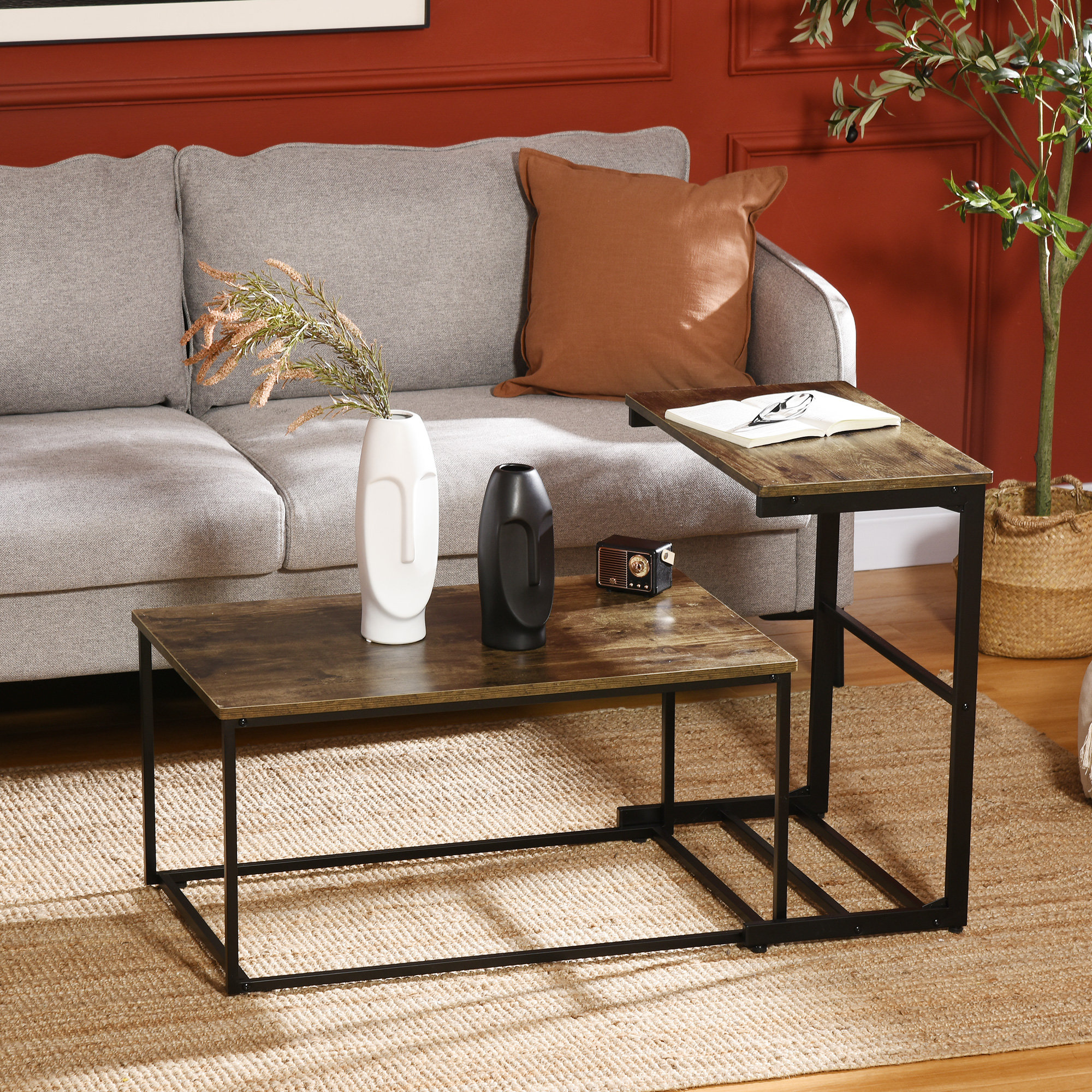 17 Stories Frame 2 Nesting Tables | Wayfair