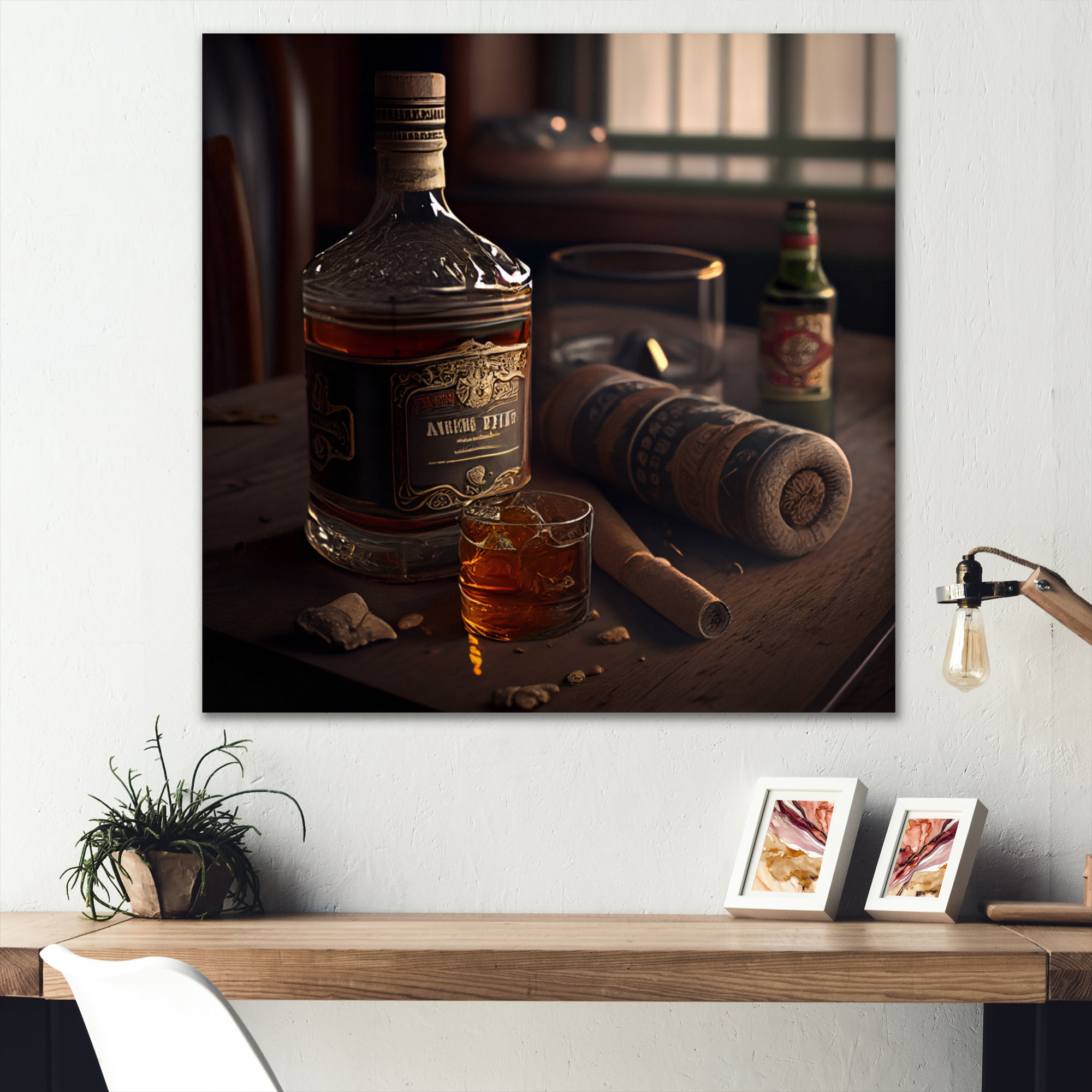 Wildon Home® Alcohol With Cigars IV Alcohol with Cigars IV - Print on ...