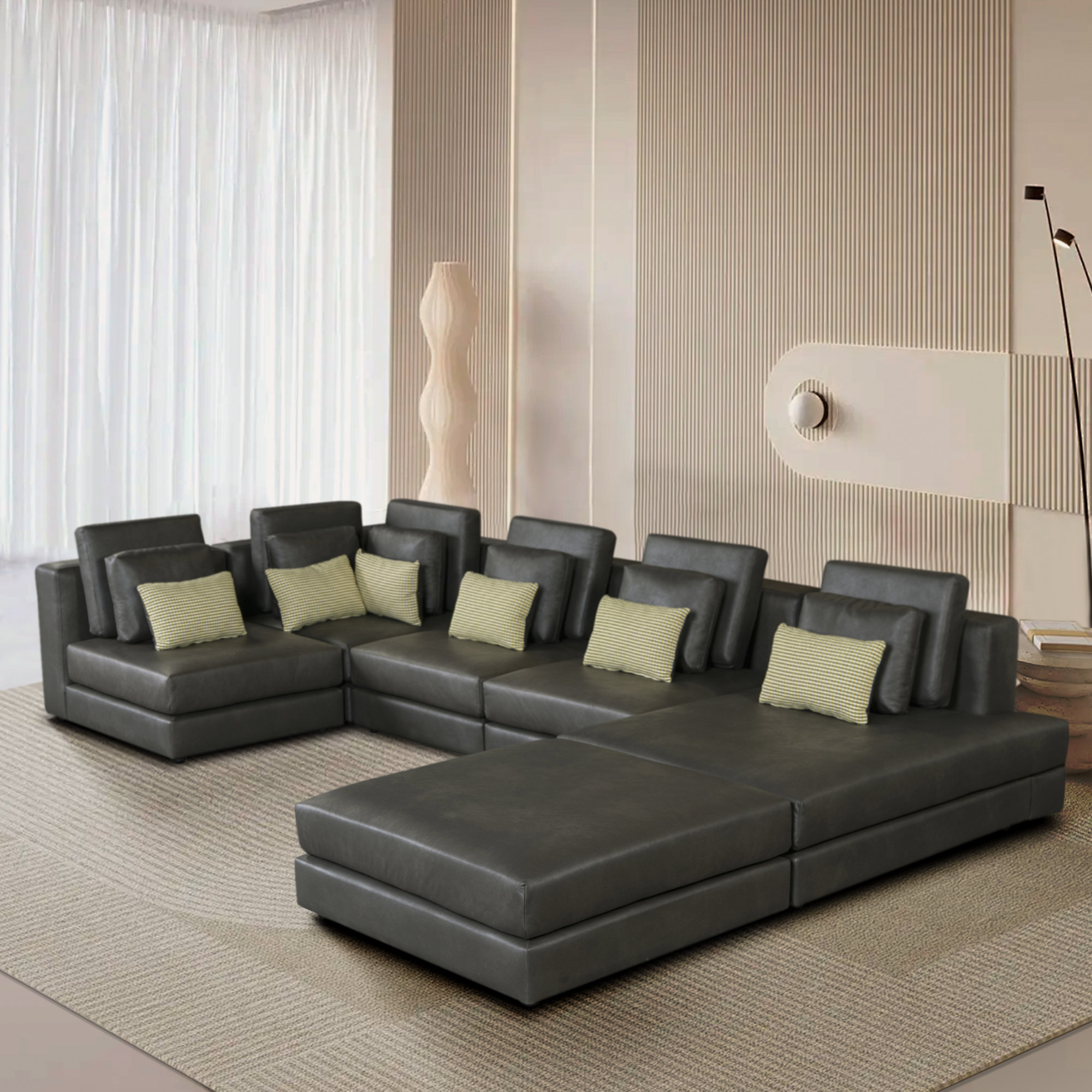 Latitude Run® Modern Convertible Sectional Sofa Couch With Movable ...