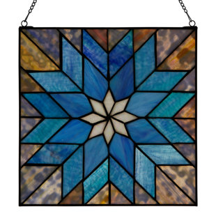 Square Shaped Stained Glass Panels You'll Love | Wayfair