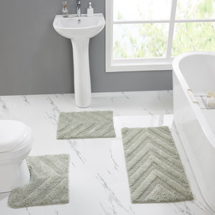 Chevron Bath Rugs & Mats You'll Love | Wayfair
