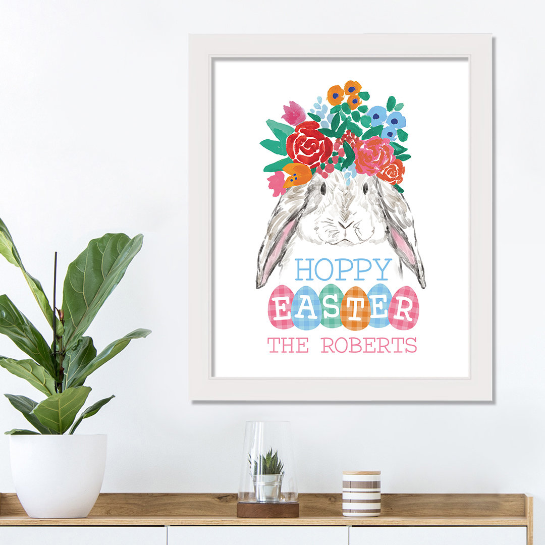 Red Barrel Studio® Hoppy Easter Floral Crown - Picture Frame Painting ...