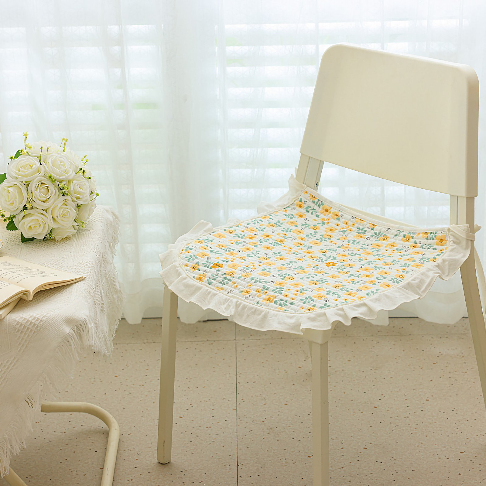 Latitude Run® Cotton Chair Cushion Student Classroom Seat Pad Living ...