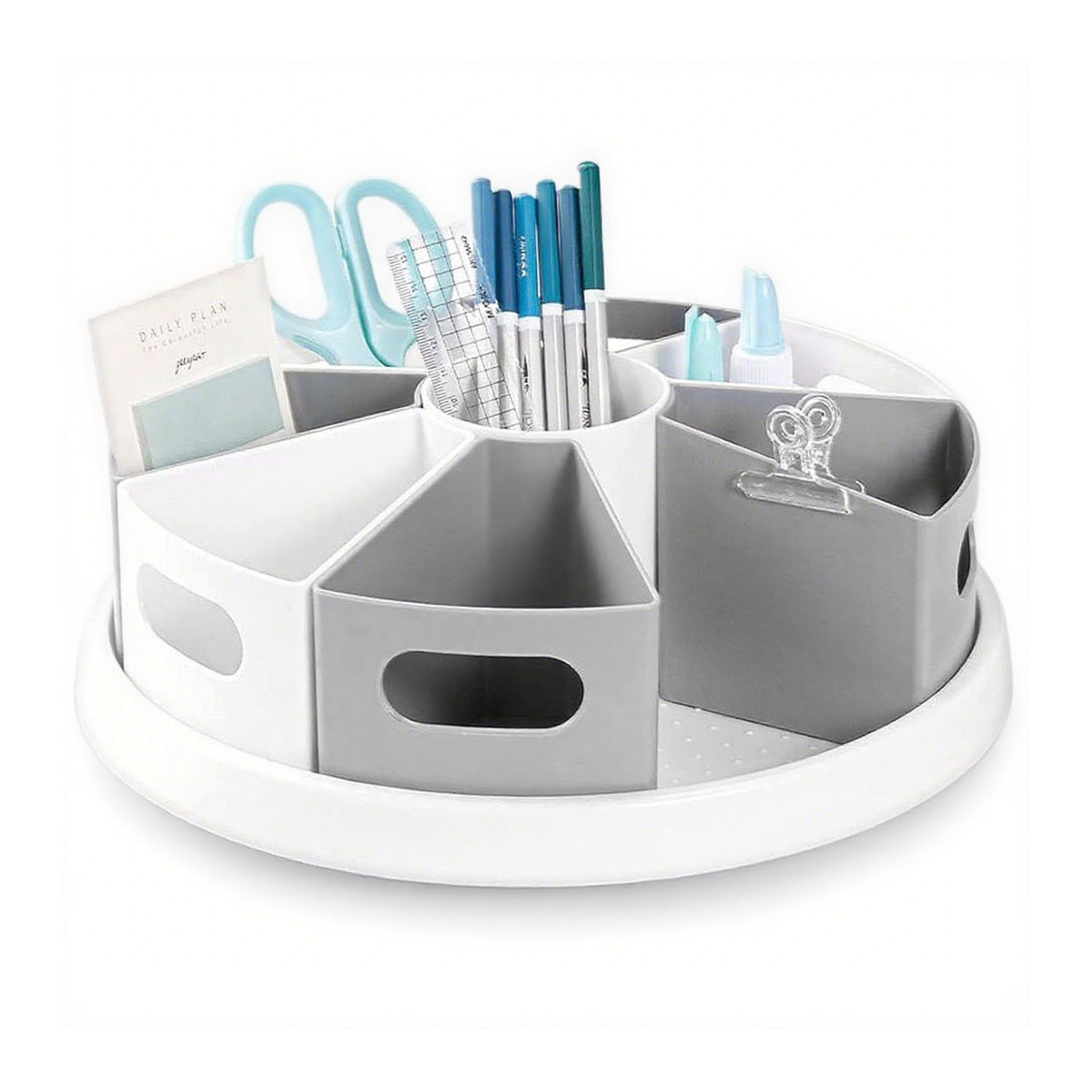 TIFONE 360 Rotating Storage Organizer Desk Organizers Pen Holder– 12 ...