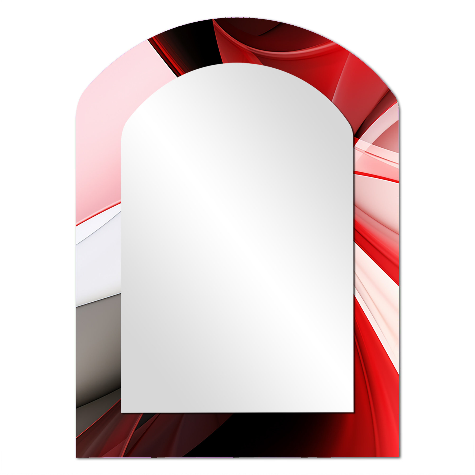 East Urban Home Future Tide Minimal Black - Abstract Waves Metal Art Decor - Modern Irregular ...