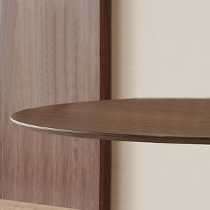 Sleek Surface Designs Candied haws shape solid wood dining table set ...