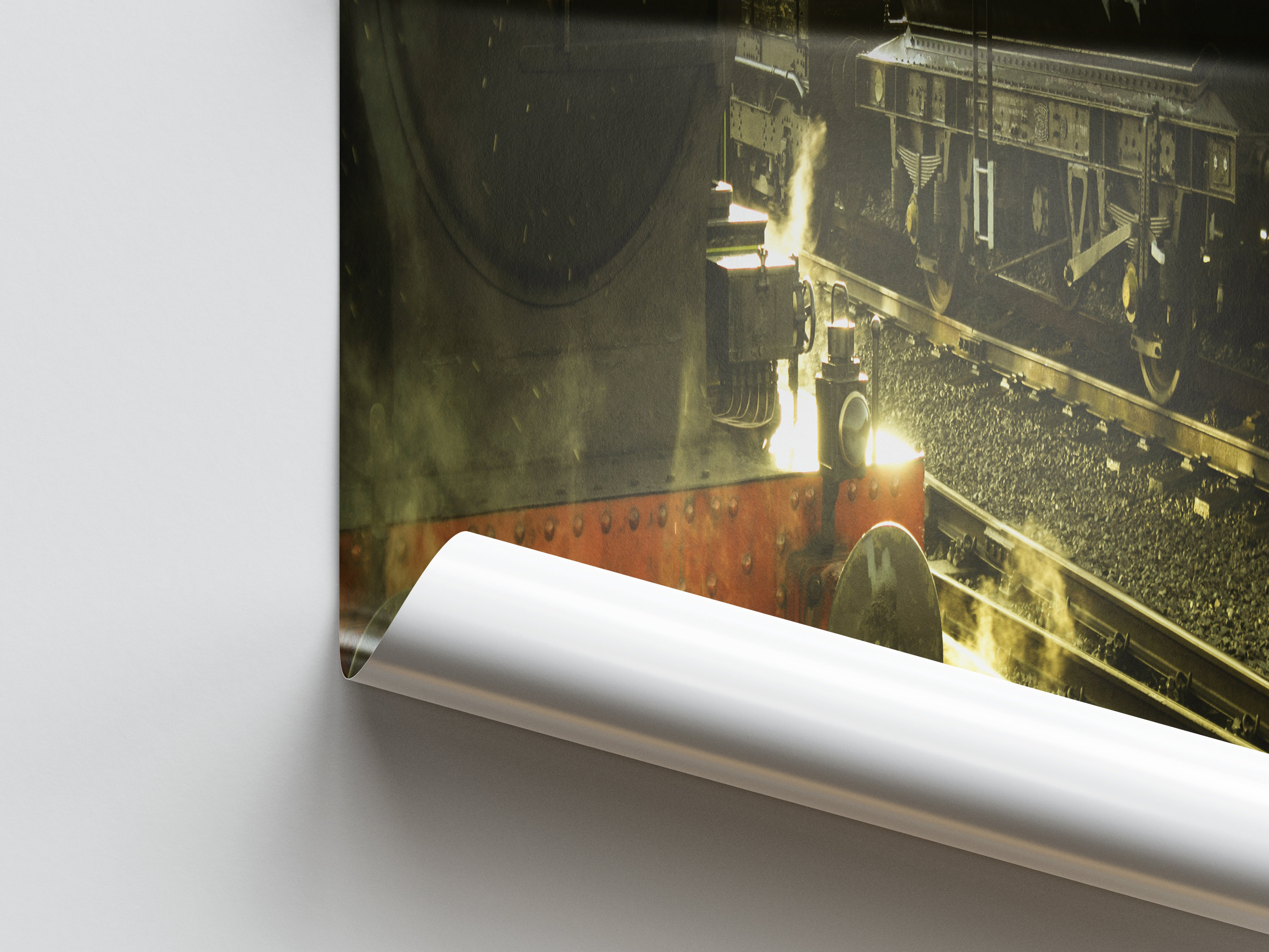 kayra export Modern Canvas Art, Steam Train Canvas Print, Locomotive ...