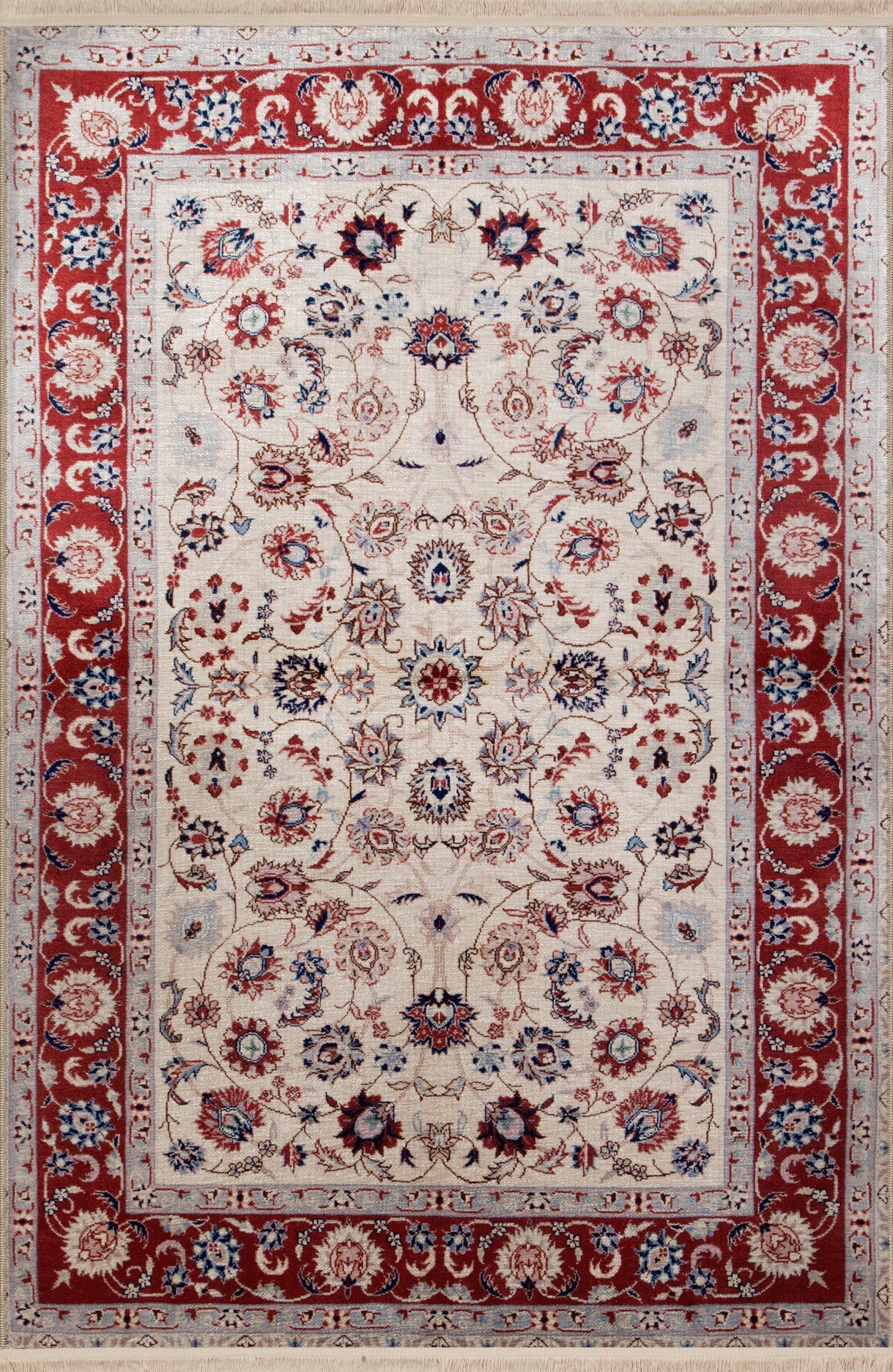 Bloomsbury Market Red-Beige Themed Multi-Colored Ethnic Floral ...