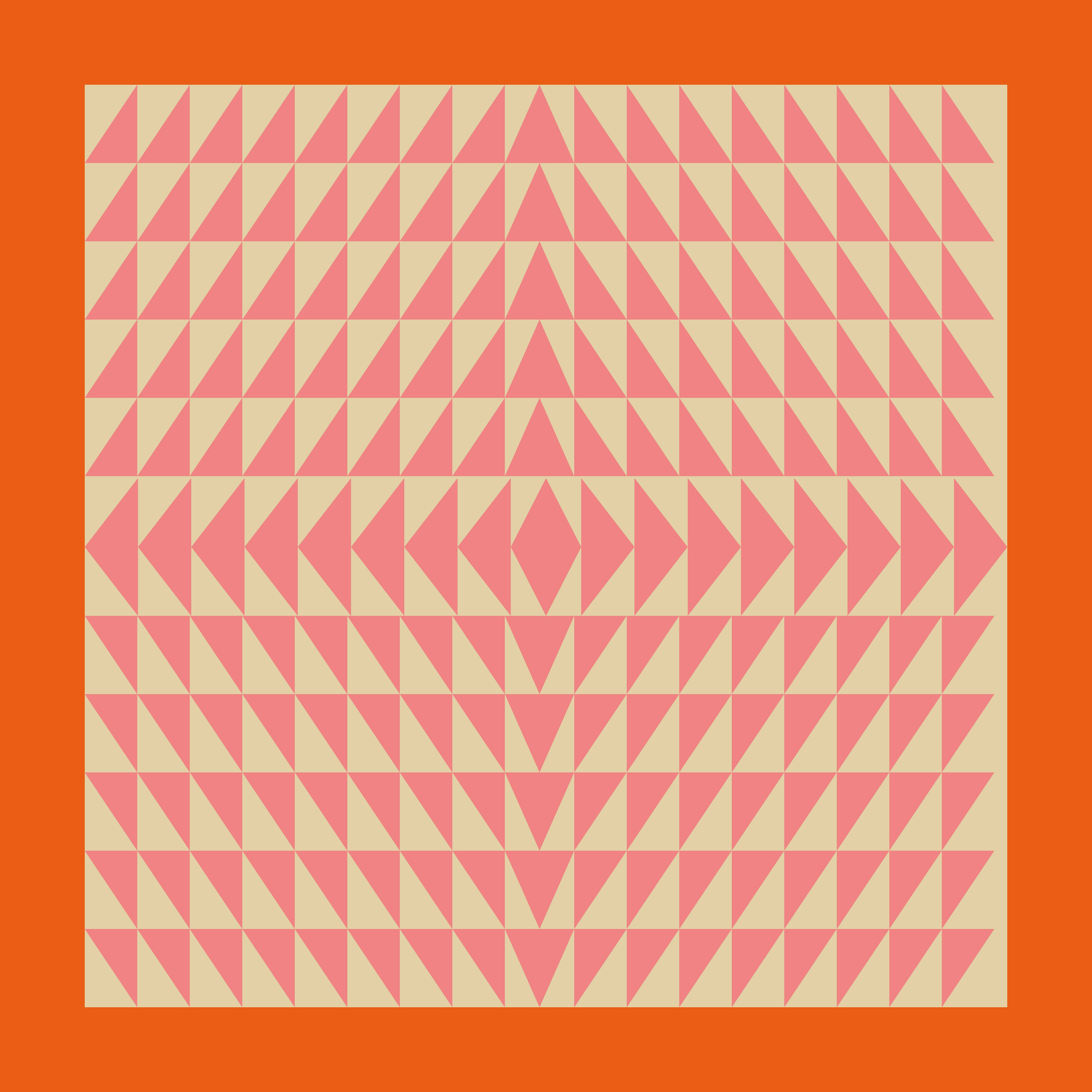 Corrigan Studio® Pink And Orange Triangles | Wayfair