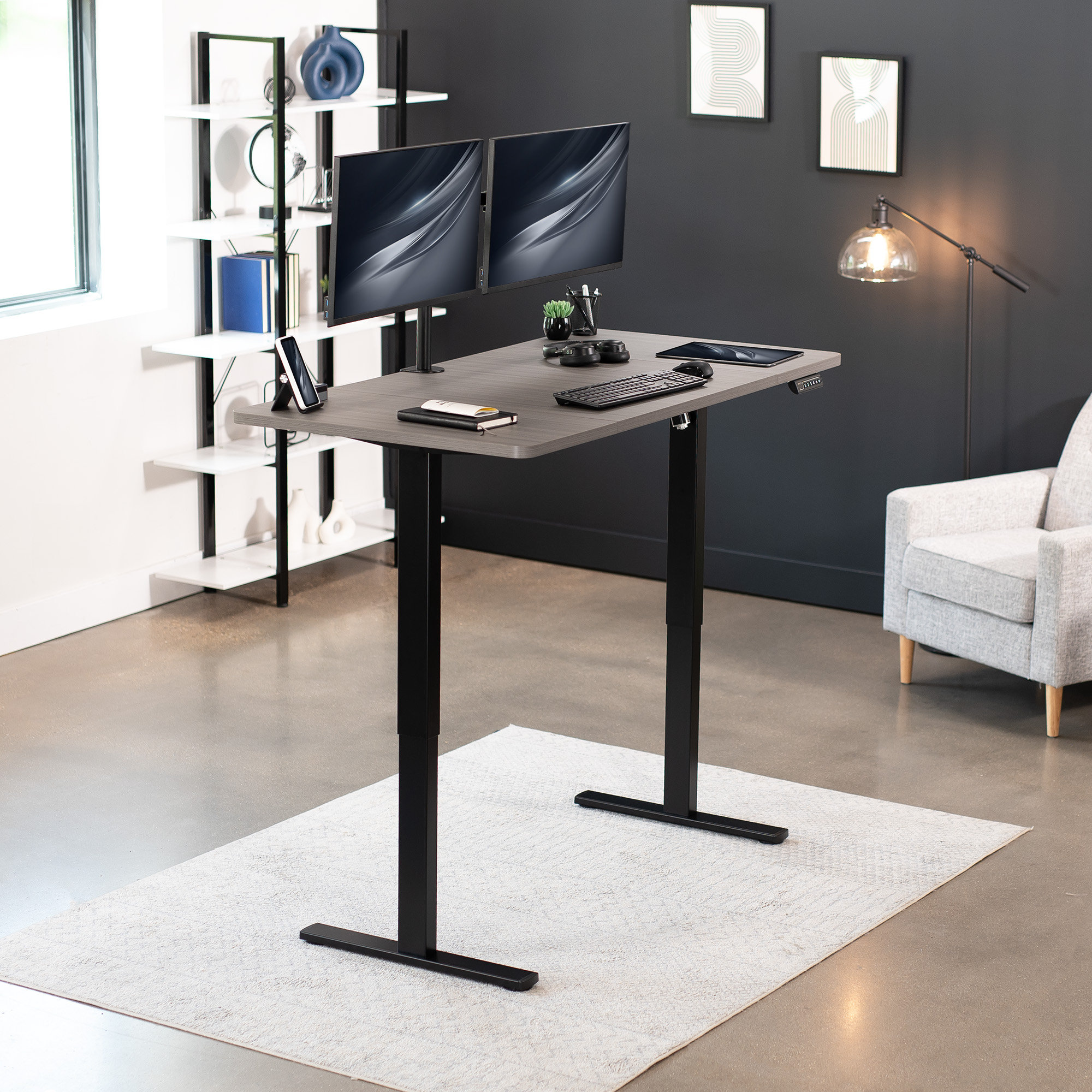 VIVO Electric 60” x 30” Stand Up Desk Workstation | Wayfair