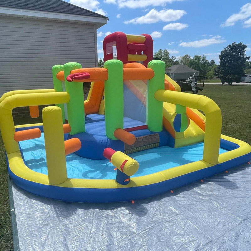 IDIABA Inflatable Obstacle Bounce House, Kids Bounce House Water Park ...