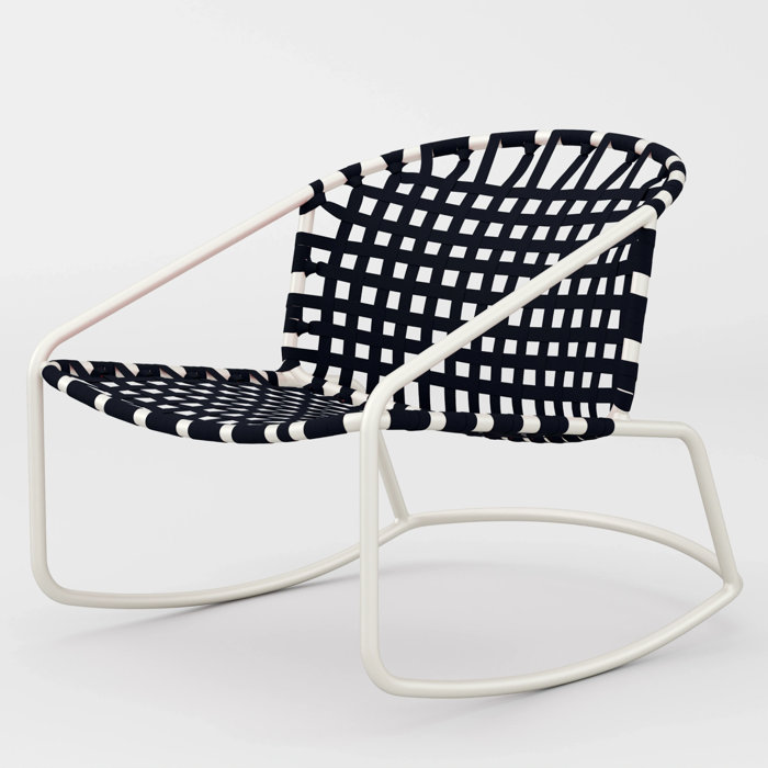 Brown Jordan Kantan II Powder Coated Aluminum Outdoor Rocker Chair ...