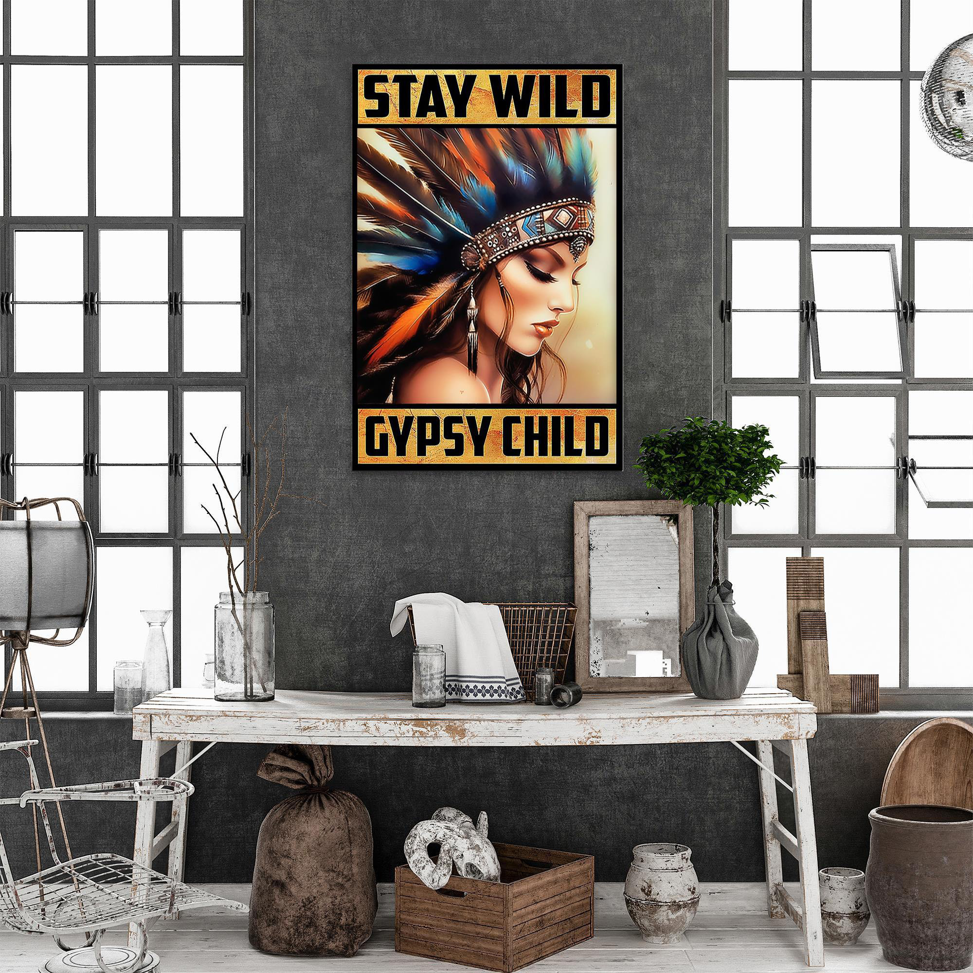 Trinx Stay Wild Gypsy Soul On Canvas Graphic Art | Wayfair