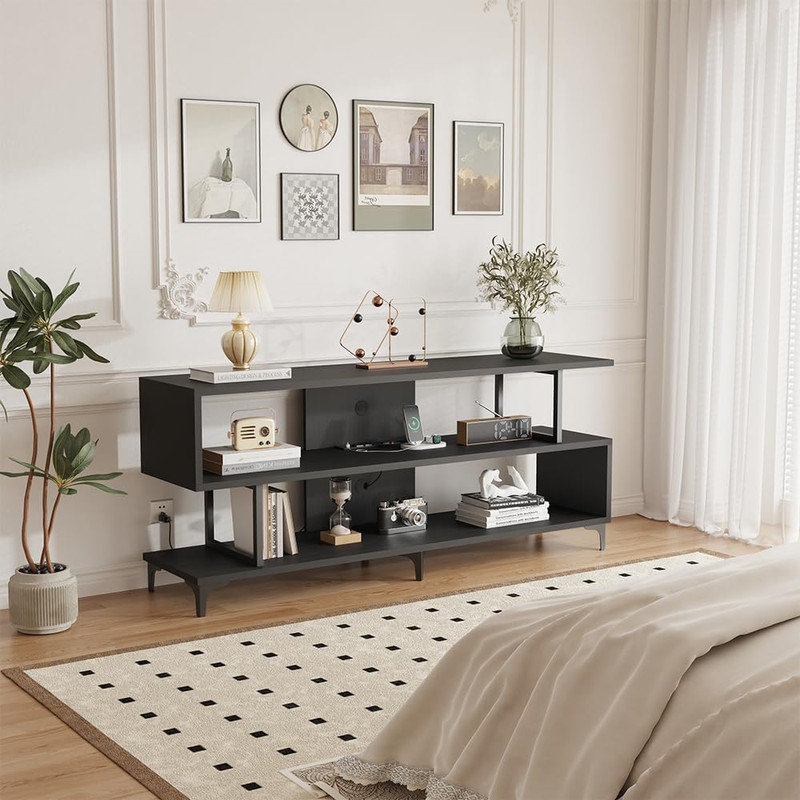 Wrought Studio™ Grissinger 57.5'' W Storage Credenza | Wayfair