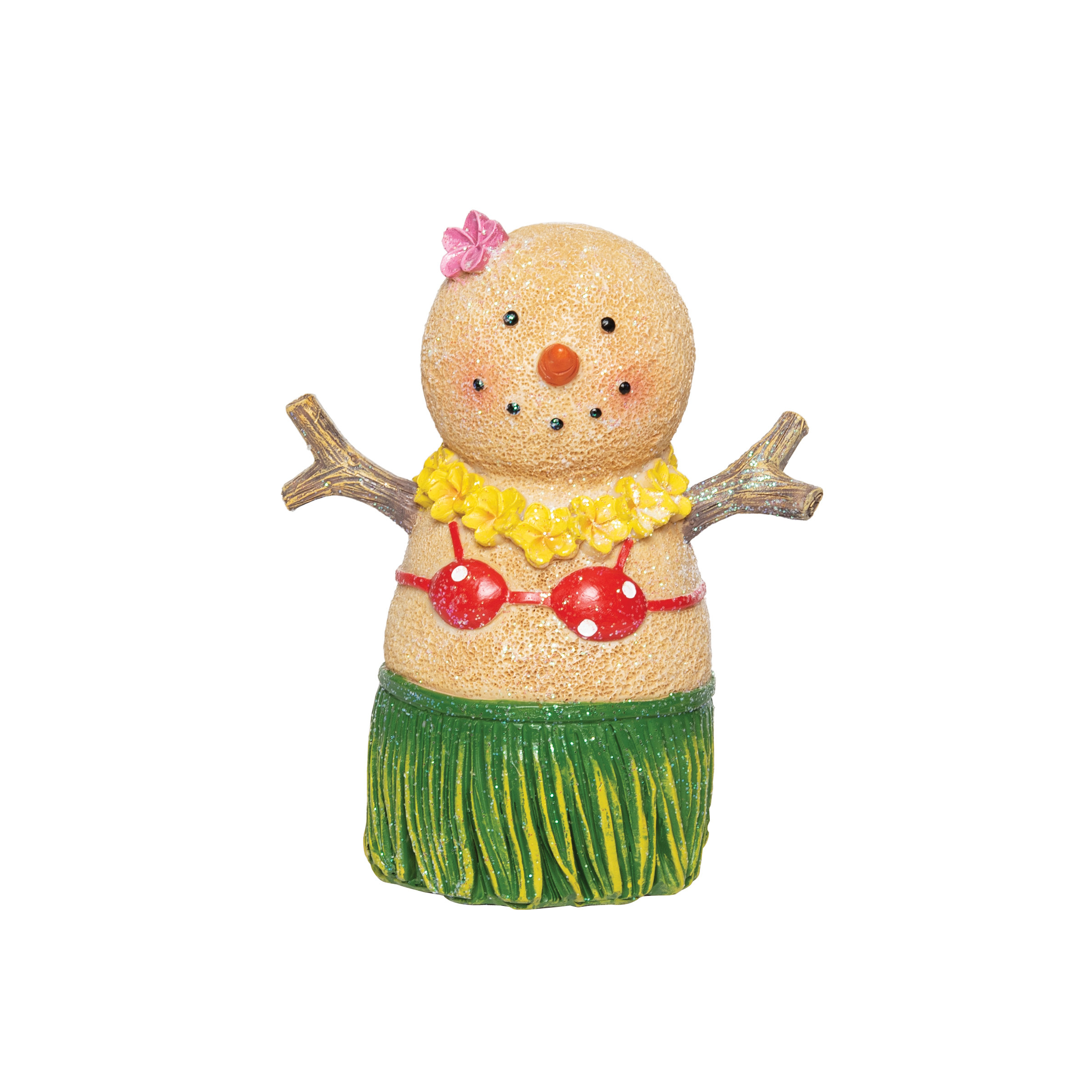 The Holiday Aisle® Sand Snowlady Hula Figurine | Wayfair