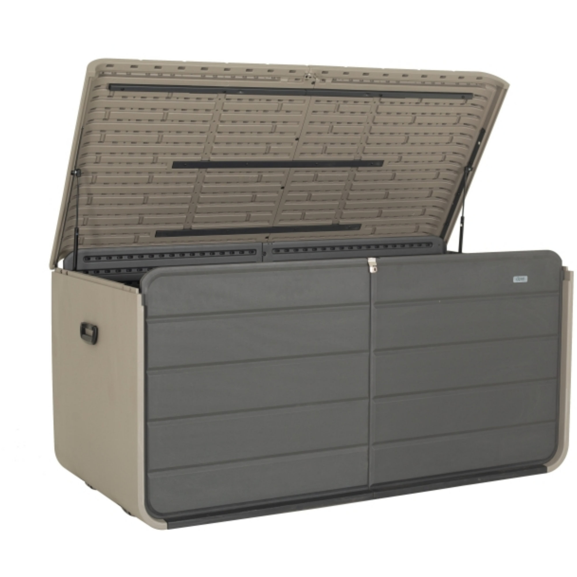 Bog Down Trading 260 Gallon Plastic Deck Storage Box With Wheels For ...