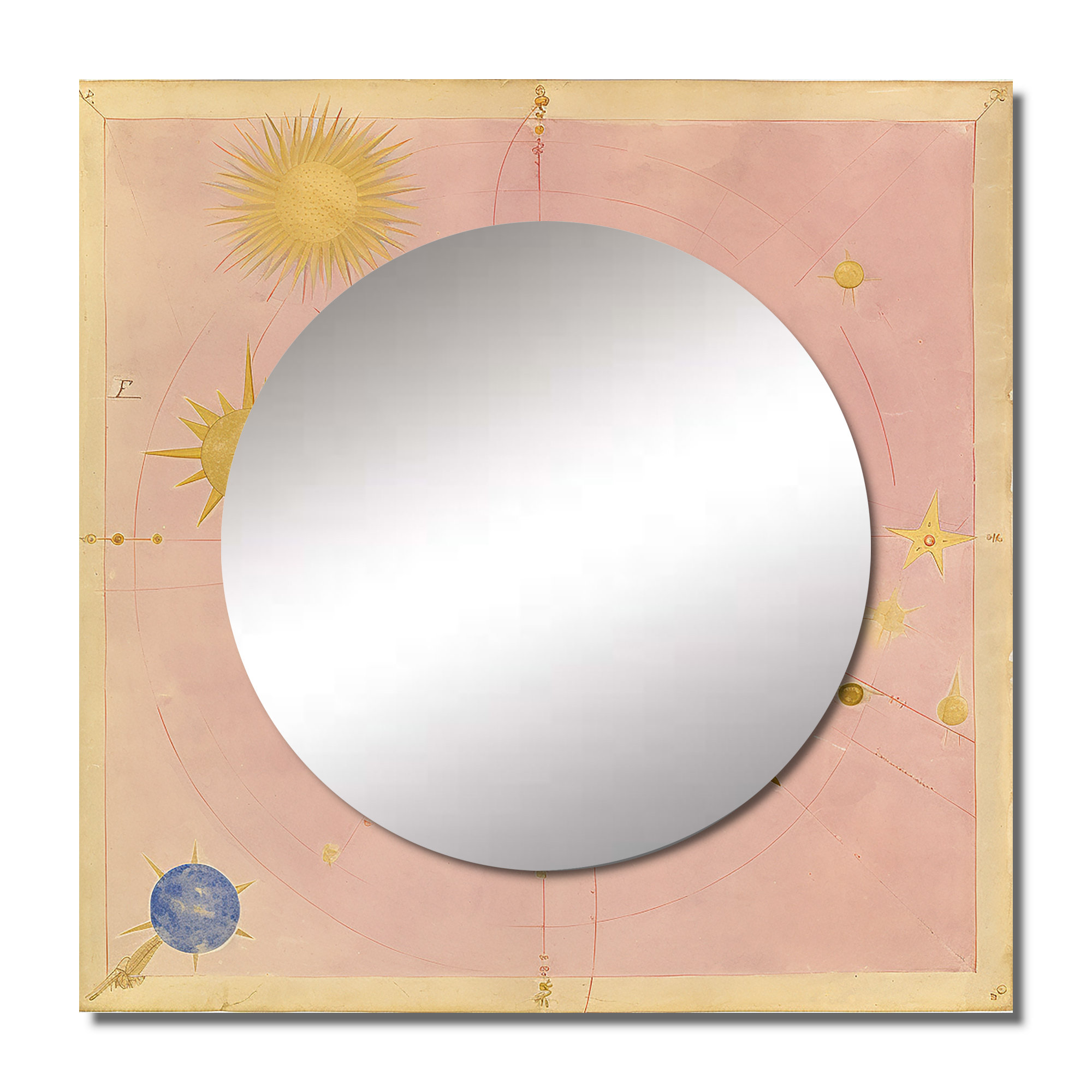 Design Art Cosmic Blueprint Vintage Universe Illustration - Abstract ...