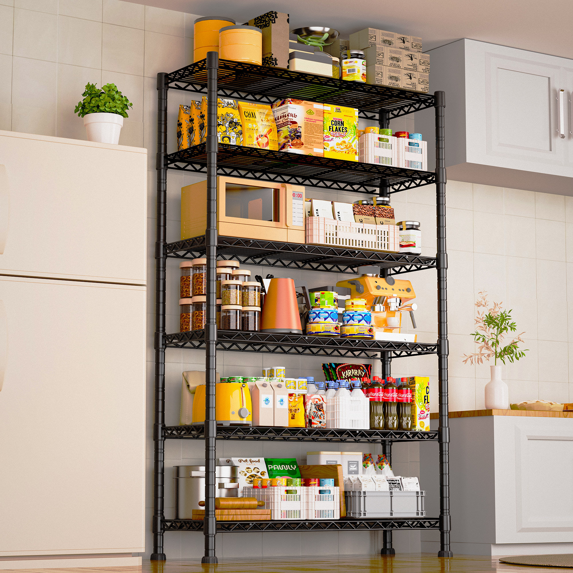 Rebrilliant 1000 Lbs Storage Shelving Utility Shelving Unit 5-tier ...