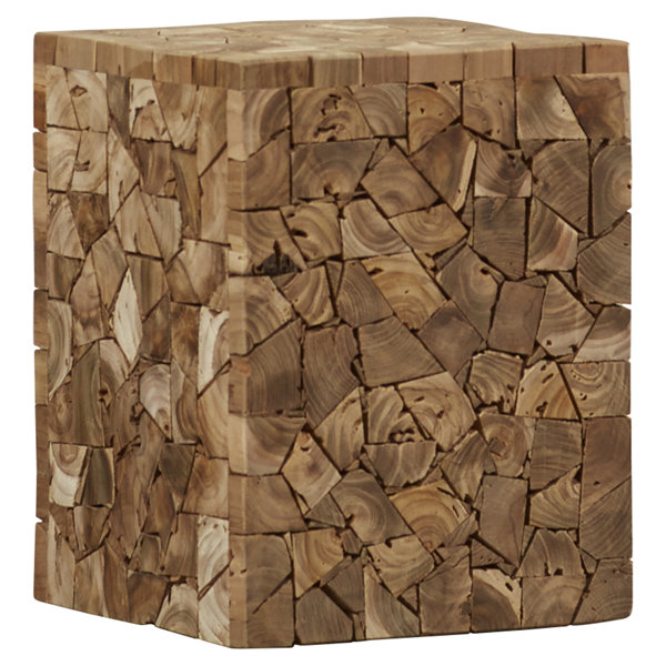 Loon Peak® Hopper Unfinished Solid Wood Accent Stool & Reviews | Wayfair