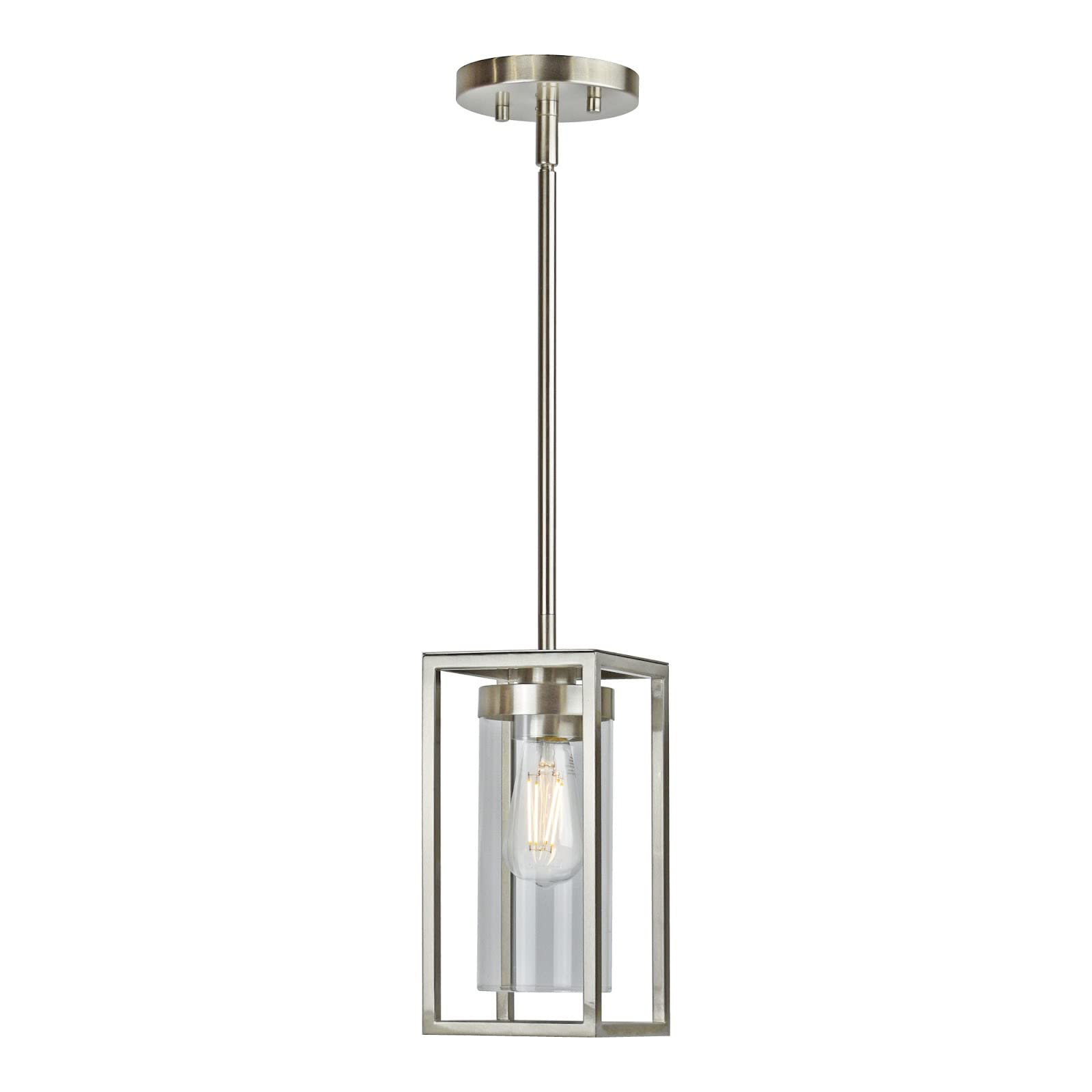 17 Stories Framework LED Mini Pendant Light - Adjustable Height Hanging ...