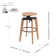 Steelside™ Hull Adjustable Height Counter Stool & Reviews | Wayfair