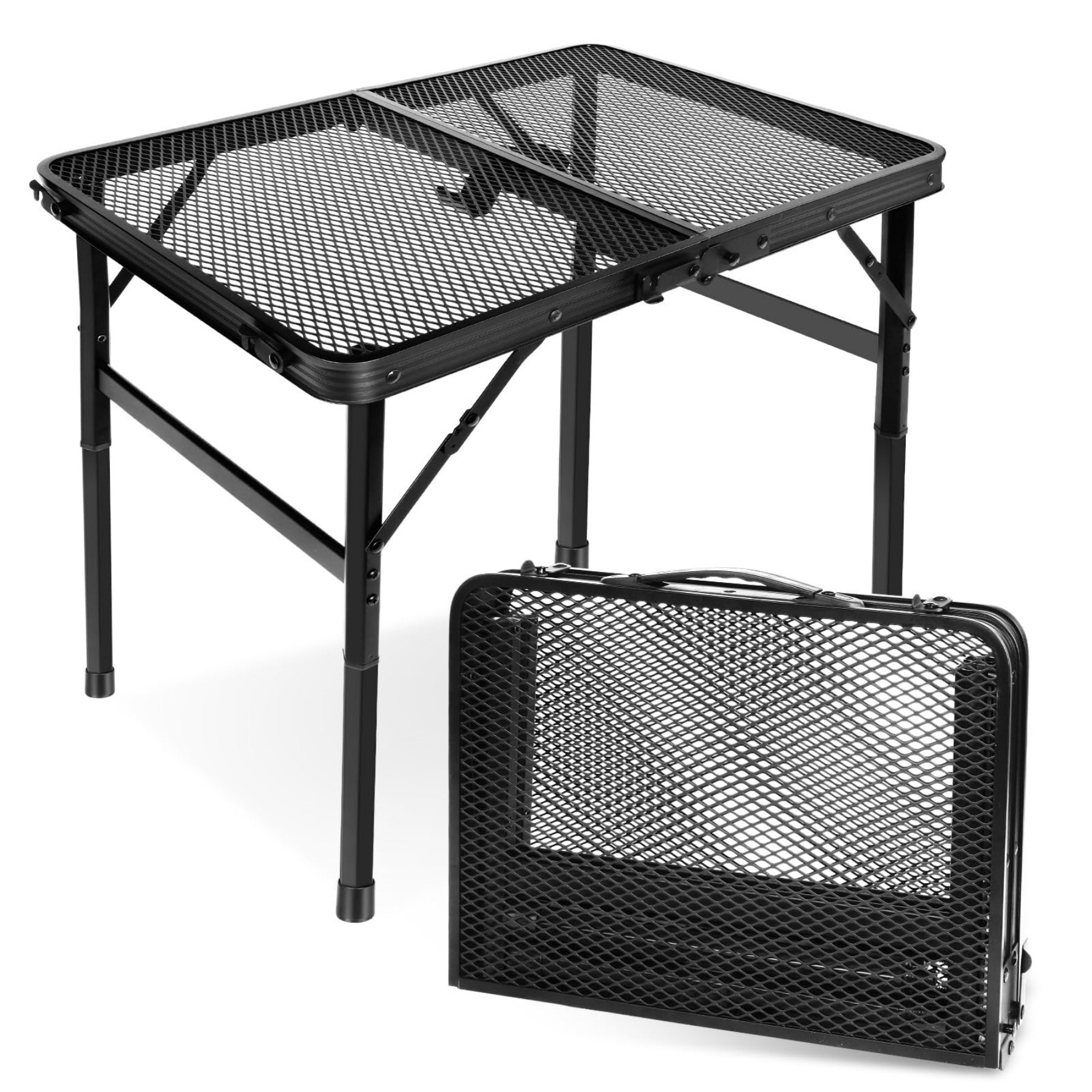 Wrought Studio Compact 2Ft Folding Picnic Table - Lightweight Aluminum ...