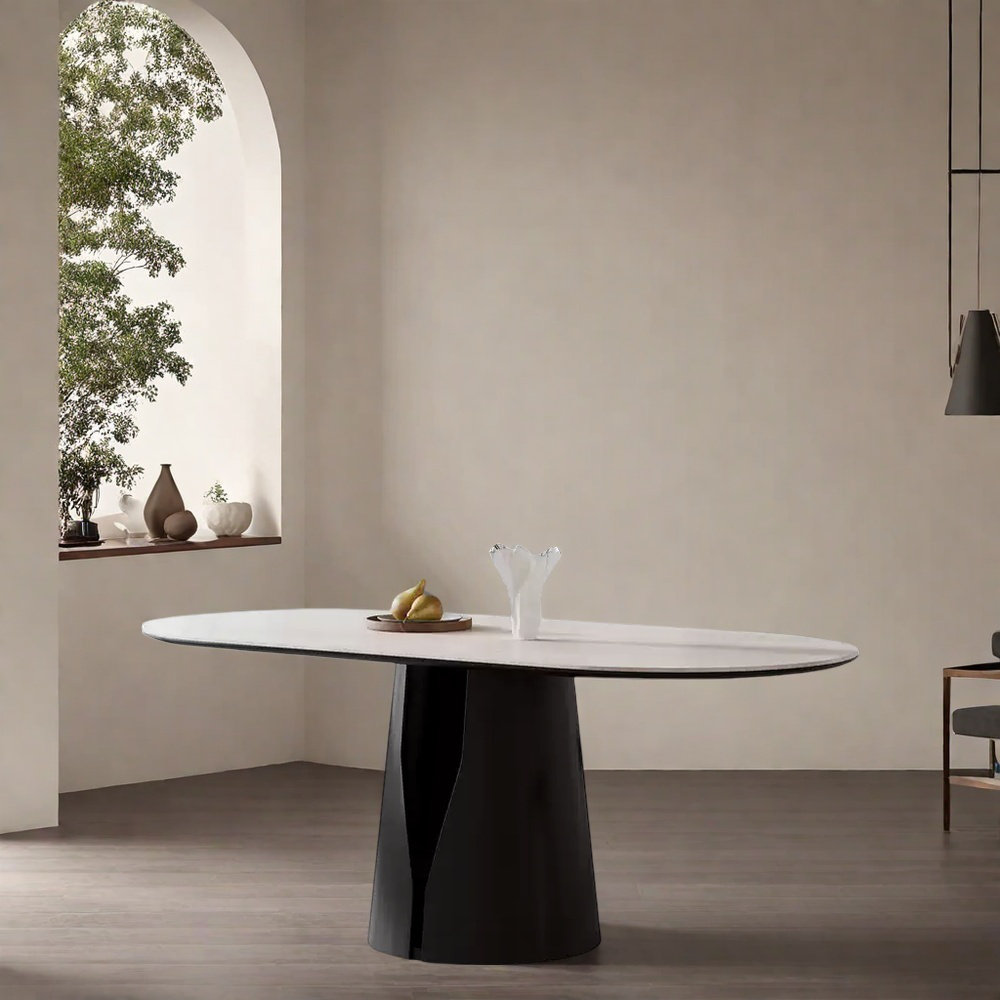 Corrigan Studio French style rectangular cave stone slab table ...